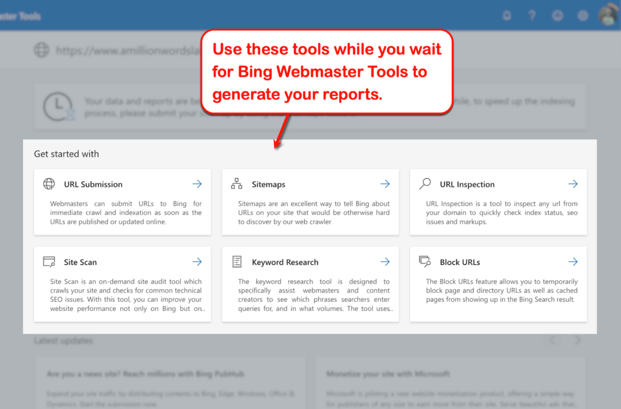 A guide to setting up and using Bing Webmaster Tools