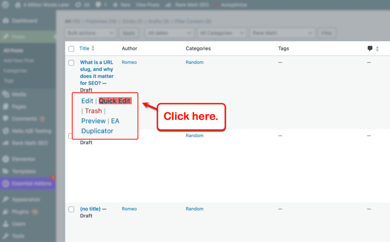 What is a URL slug, and how do you optimise it for SEO?