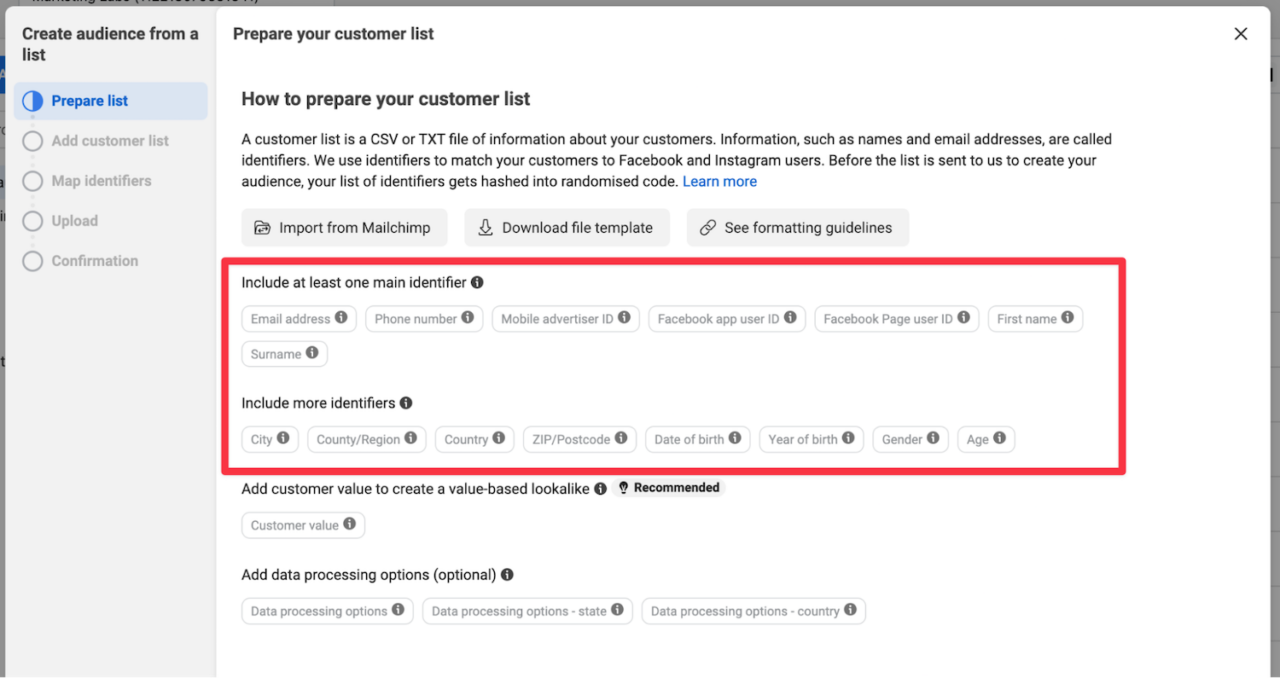 A guide to custom audiences and customer lists in Meta Ads