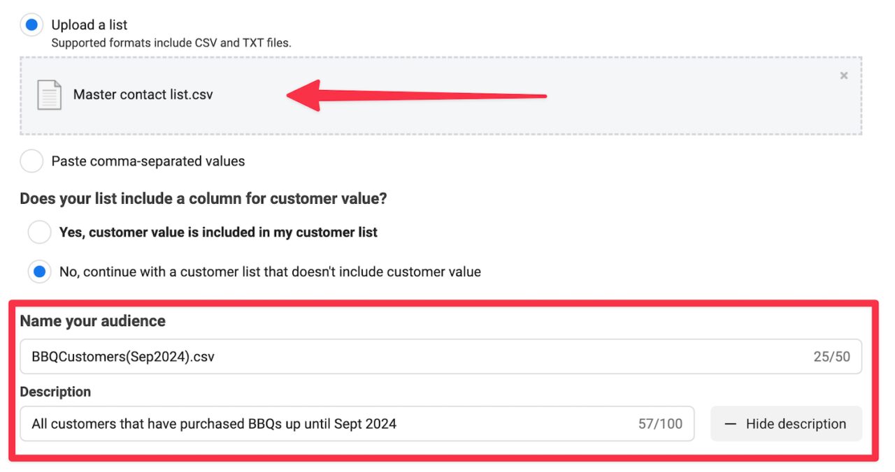 A guide to custom audiences and customer lists in Meta Ads